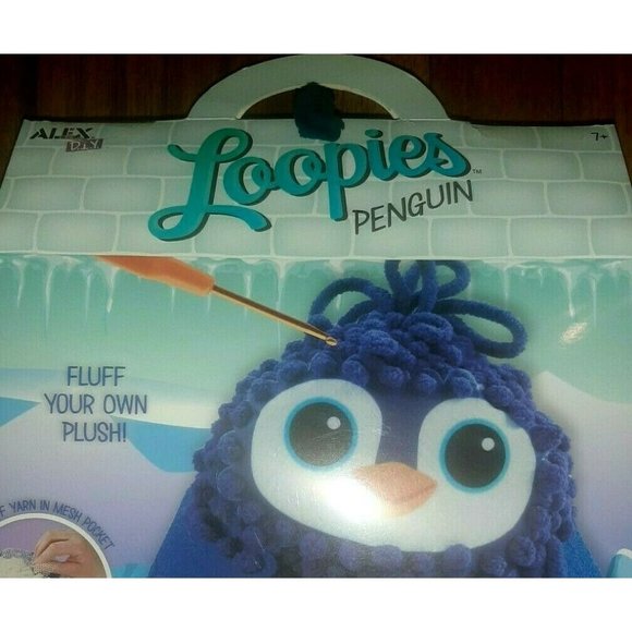 ALEX | Other | Penguin Crochet Kit Fluff Your Own Plush Chenille Kids ...